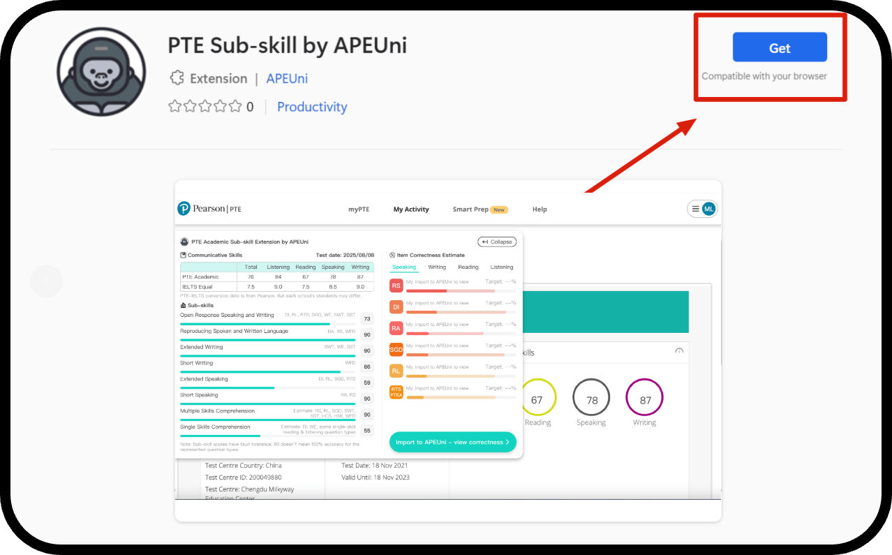 Practice PTE with AI Scorings - PTE APEUni