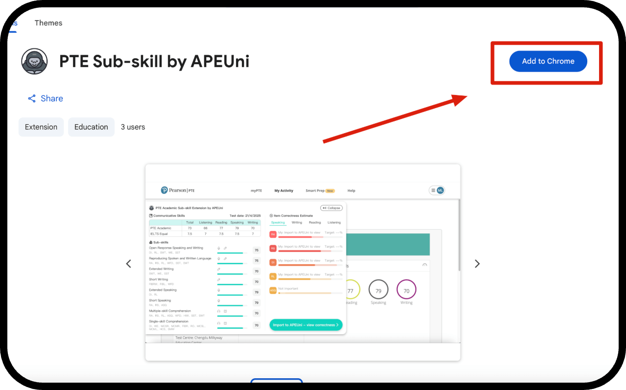 Practice PTE with AI Scorings - PTE APEUni